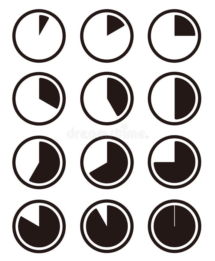 Time Progression / Time Range Icon Stock Vector - Illustration of ...