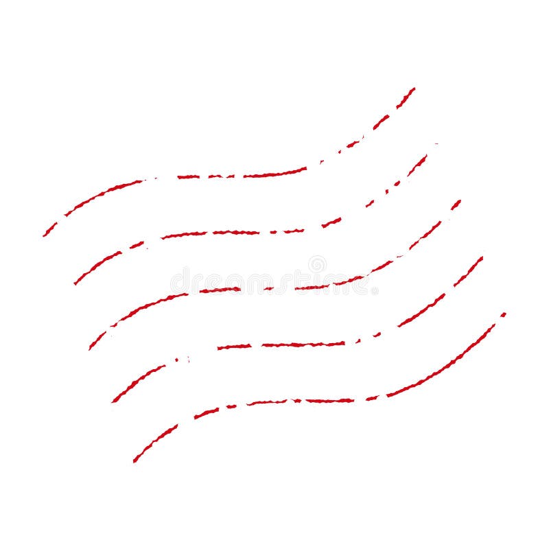 Postmark Stamp Illustration / Red Stock Vector - Illustration of flat ...