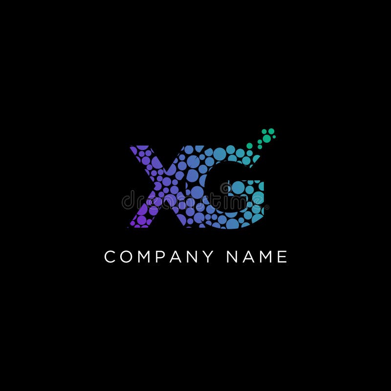 XG Initial Letter Logo Inspiration, Y Logo Vector with Circle Colors ...