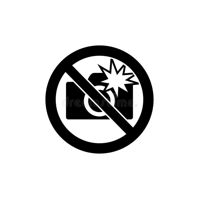 No flashlight allowed icon stock illustration. Illustration of bulb ...