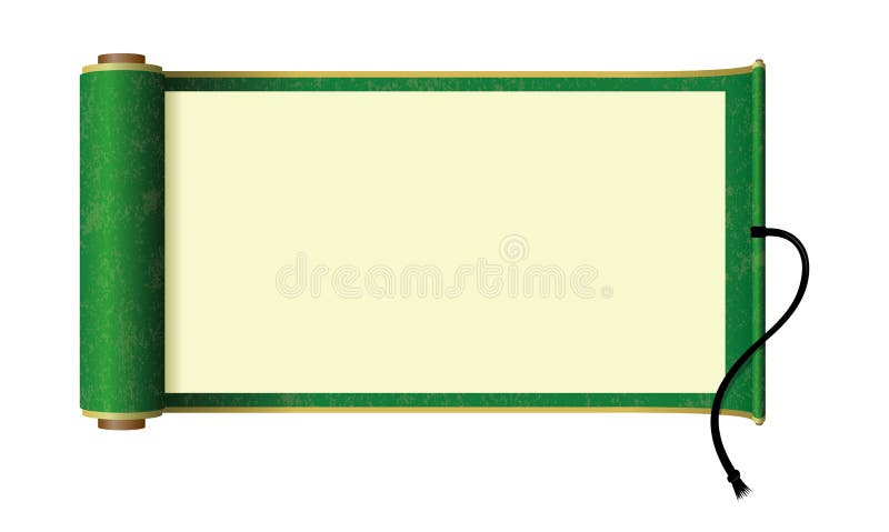 Japanese Scroll with Demon Oni Stock Vector - Illustration of china ...