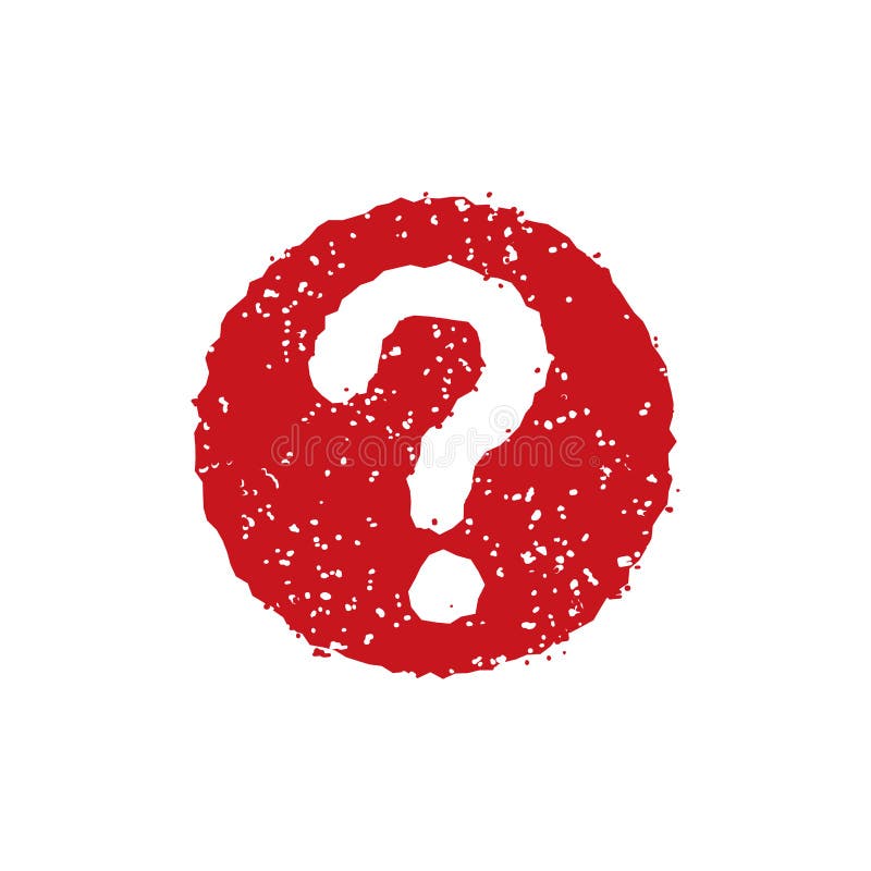 Rubber Stamp Shape Symbol Question Mark Stock Illustrations – 18 Rubber ...