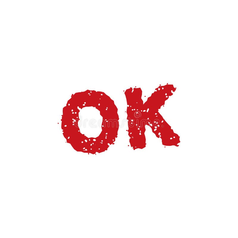 Rubber Stamp Icon / OK Sign Stock Vector - Illustration of concept ...