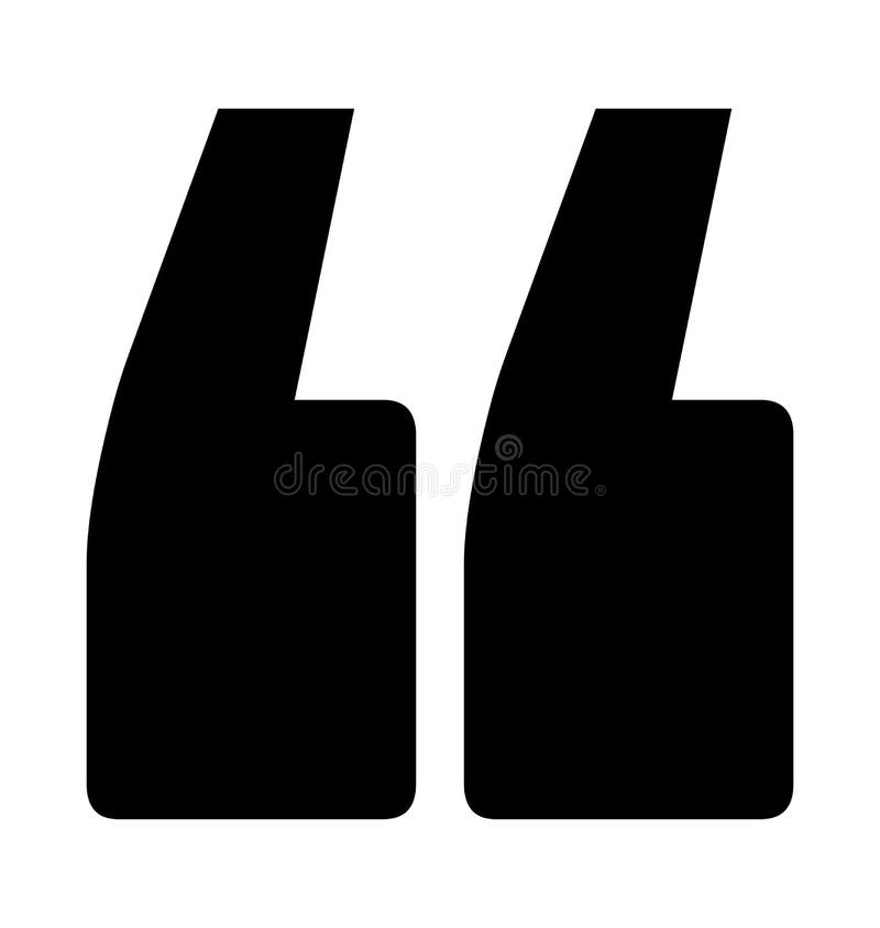Double Quotation Mark Icon. Stock Vector - Illustration of business ...