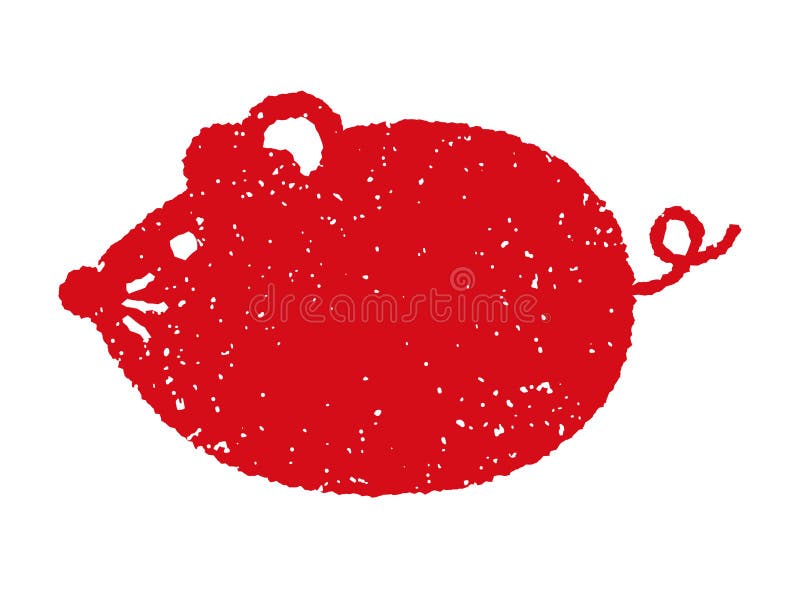 Cartoon Mouse , Rat Illustration / Stamp Texture Stock Vector ...