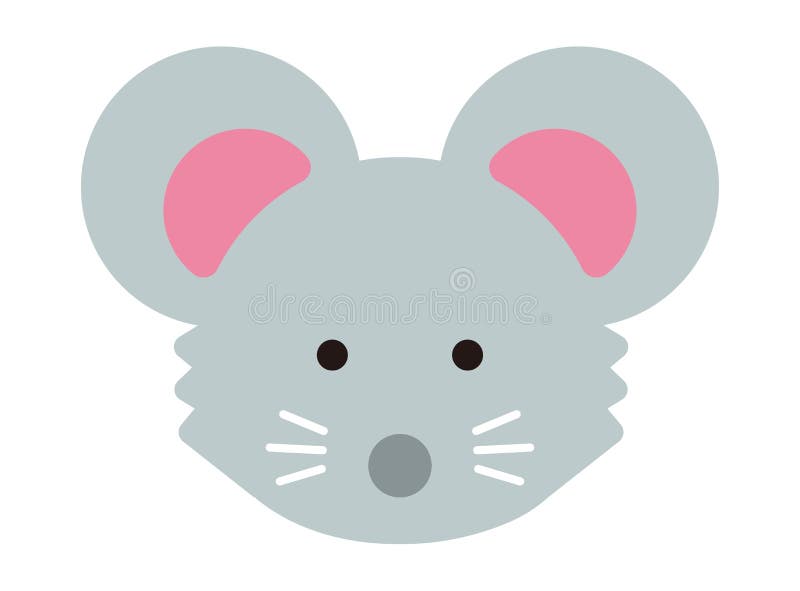 Cartoon Mouse / Rat Face Illustration Stock Vector - Illustration of ...