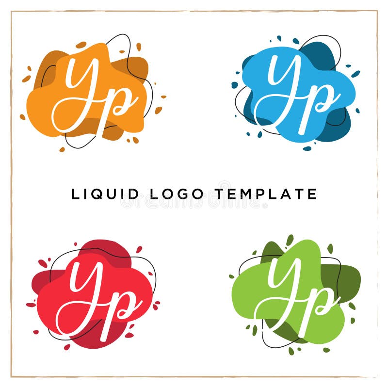 YP Initial Letter Logo Inspiration, Y Logo Vector with Liquid Colors ...