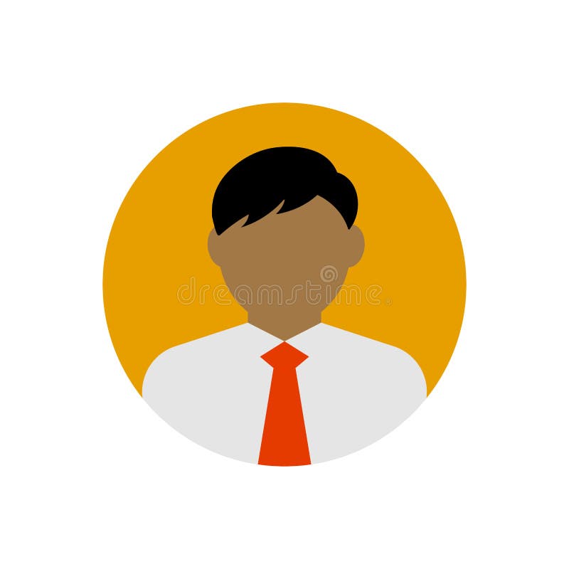 Faceless Business Man Avatar Illustration / Circle Stock Vector ...