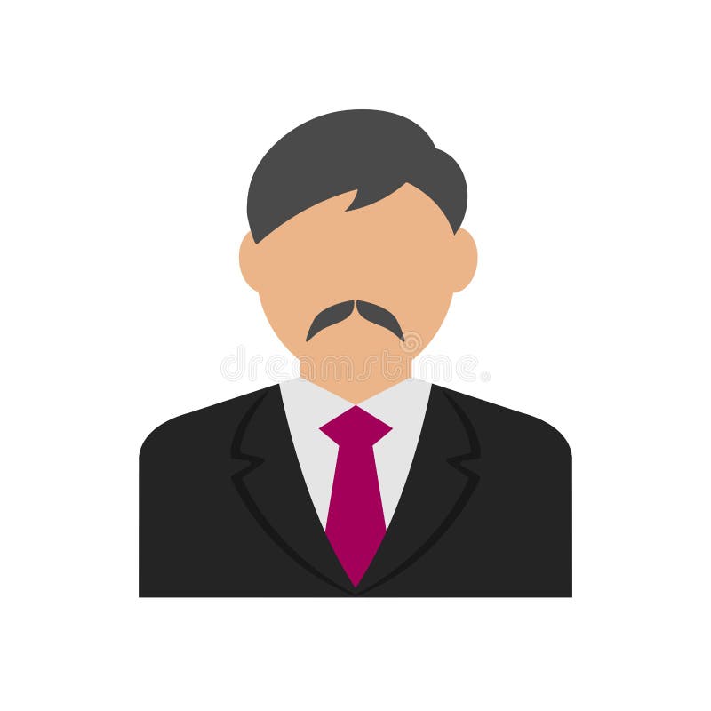 Faceless Business Man Avatar Illustration Stock Vector - Illustration ...