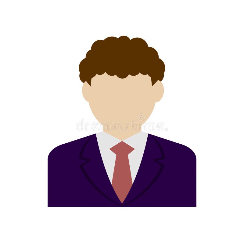 Faceless Business Man Avatar Illustration Stock Vector - Illustration ...