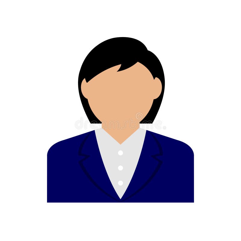 Faceless Business Woman Avatar Illustration Stock Vector - Illustration ...
