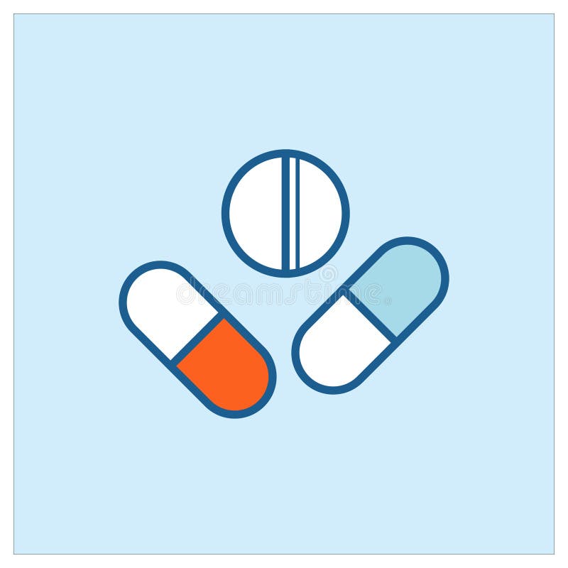 Medicine Simple Blue Health Icon Vector Ilustration Stock Vector ...