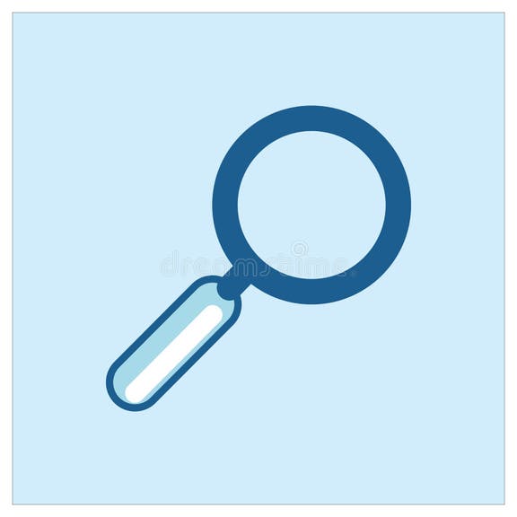 Search Simple Blue Health Icon Vector Ilustration Stock Vector ...