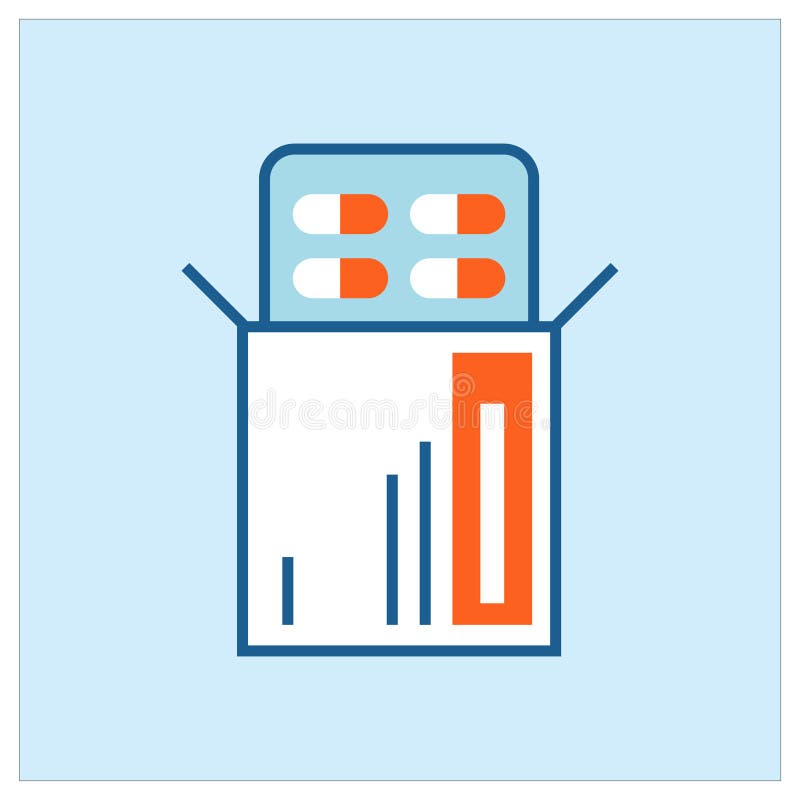 Medicine Tablet Simple Blue Health Icon Vector Ilustration Stock Vector ...