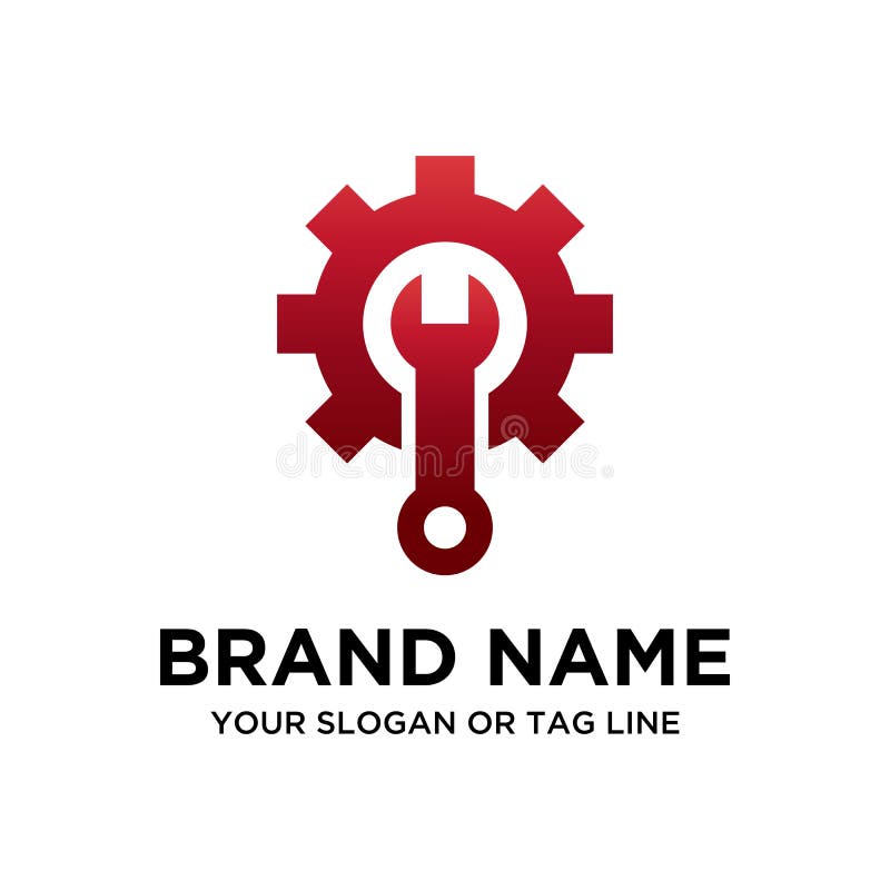 Gear logo full color stock vector. Illustration of body - 161363139