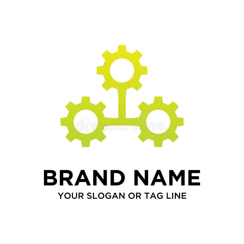 Gear logo full color stock vector. Illustration of isolated - 161363270