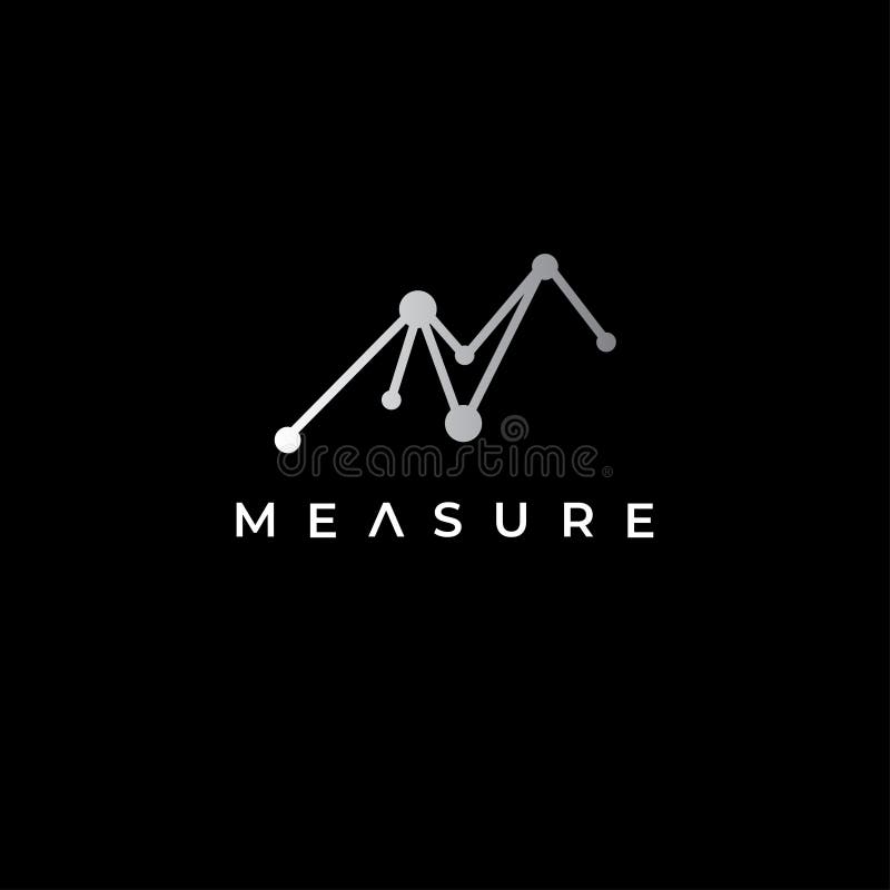 Measurement Vector Sign. M Letter Logo Stock Vector - Illustration of ...