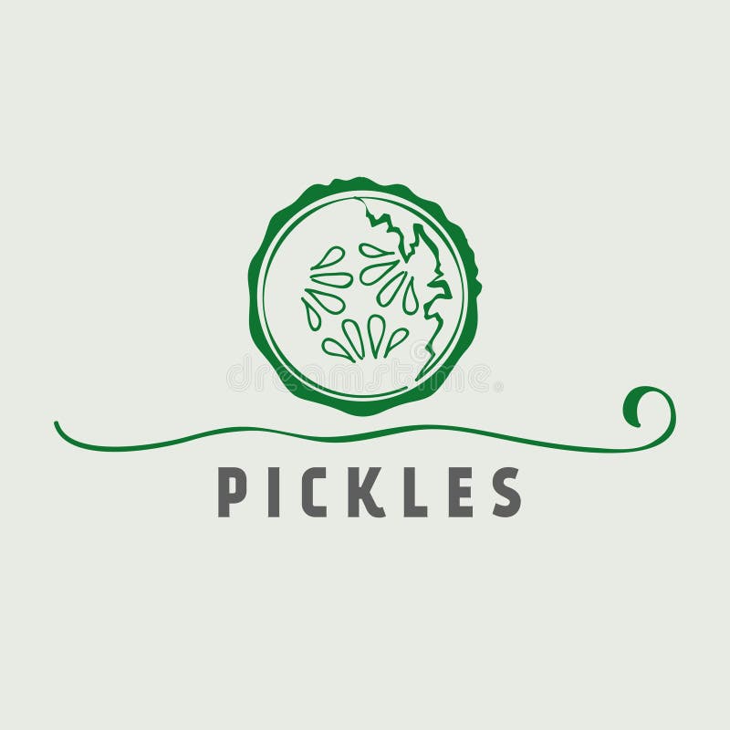 Pickles Vector Logo. Pickles Emblem Stock Vector - Illustration of ...