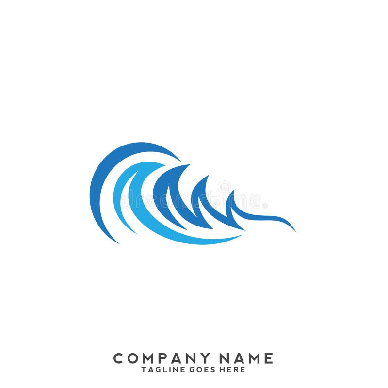 Water wave Logo Template stock vector. Illustration of concept - 161453742