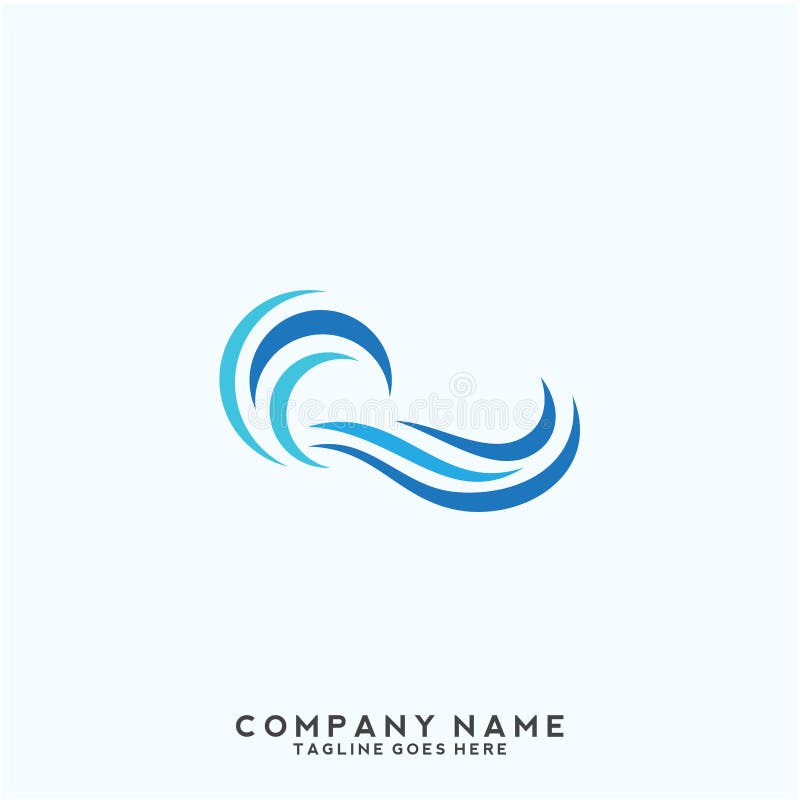 Water wave Logo Template stock vector. Illustration of creative - 161453892