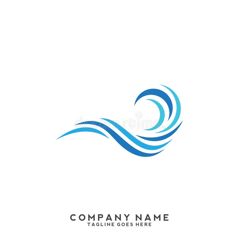 Water wave Logo Template stock vector. Illustration of curve - 161454155