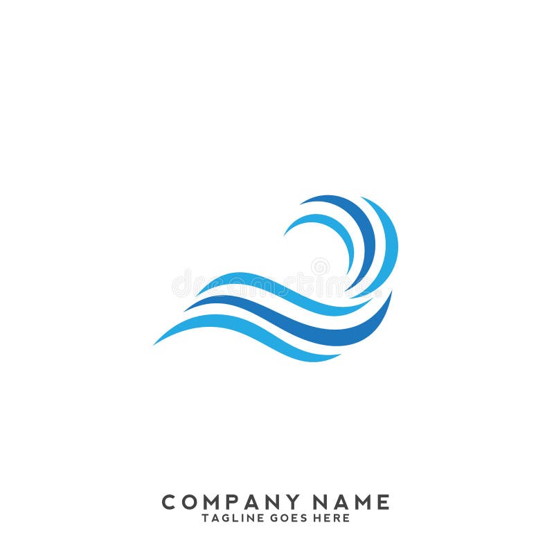 Water wave Logo Template stock vector. Illustration of creative - 161454842