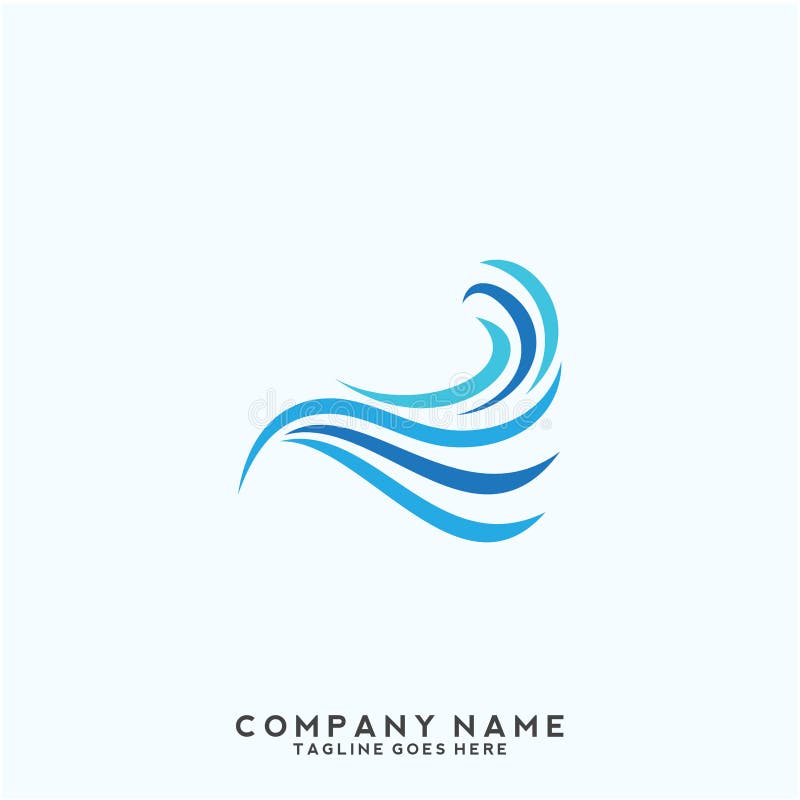 Water wave Logo Template stock vector. Illustration of board - 161455150