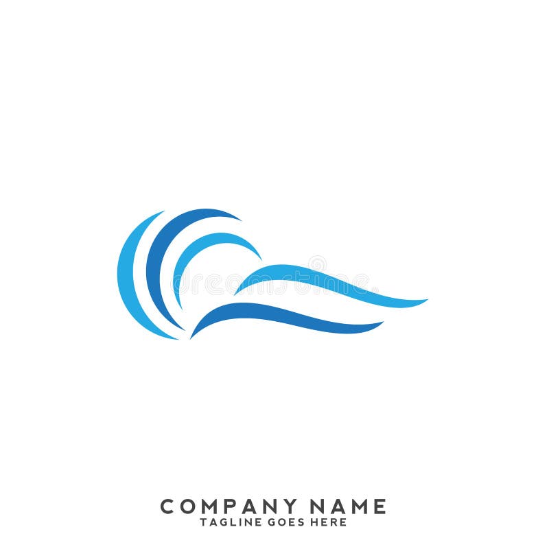 Water wave Logo Template stock vector. Illustration of element - 161456227