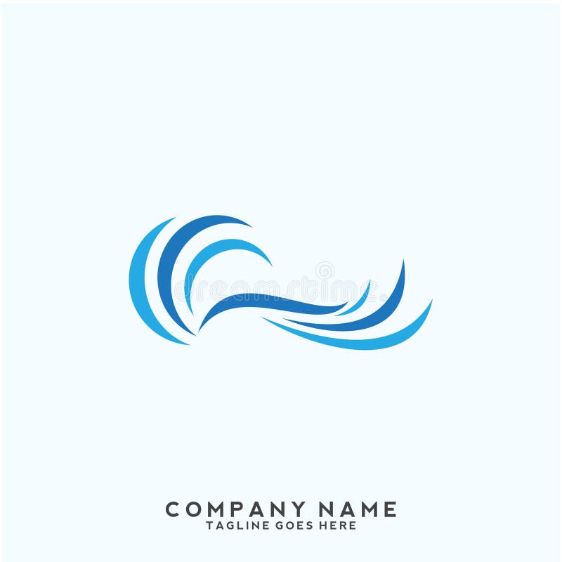 Water wave Logo Template stock vector. Illustration of idea - 161456245