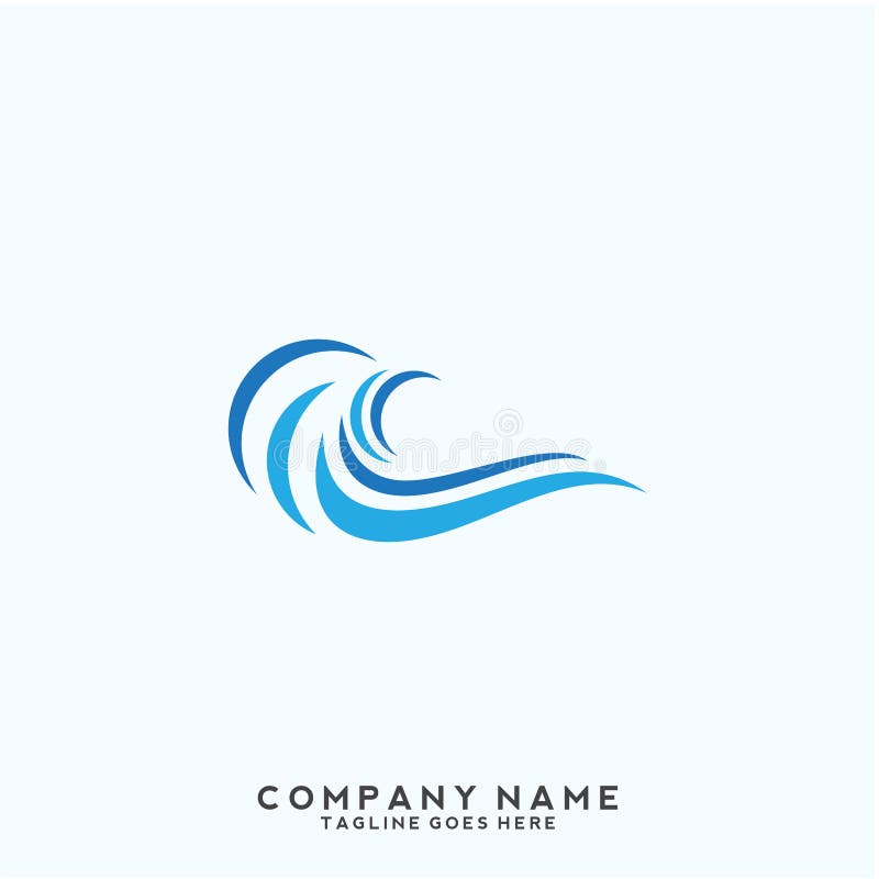 Water wave Logo Template stock vector. Illustration of icon - 161456332