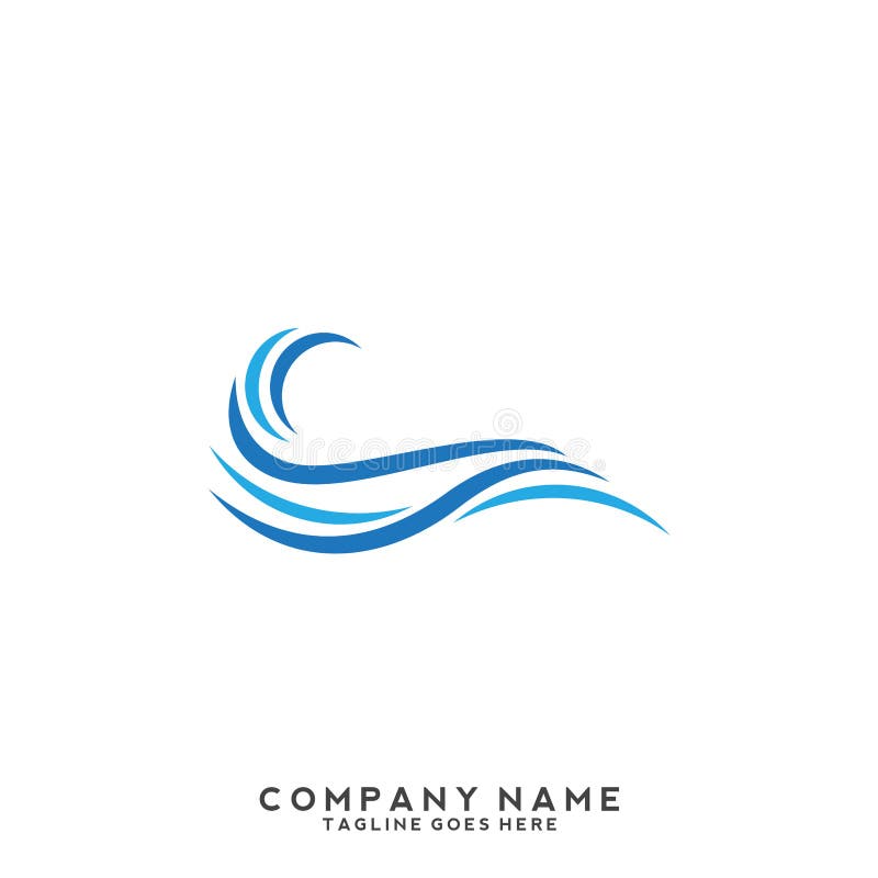 Water wave Logo Template stock vector. Illustration of curve - 161455835