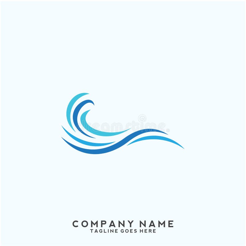 Water wave Logo Template stock vector. Illustration of ornate - 161455837