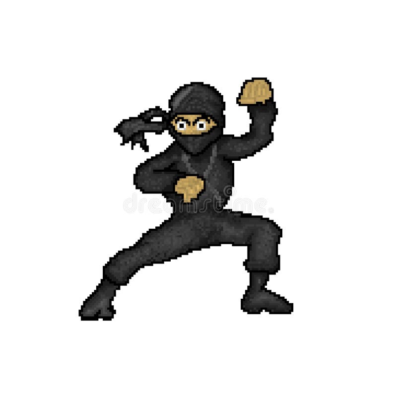 Pixel Ninja Stock Illustrations – 167 Pixel Ninja Stock Illustrations ...