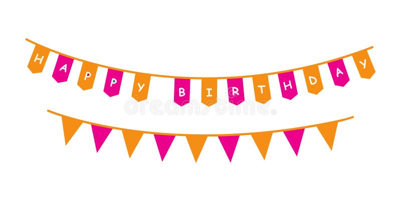 Party Decoration Birthday Vector Design Stock Vector - Illustration of ...