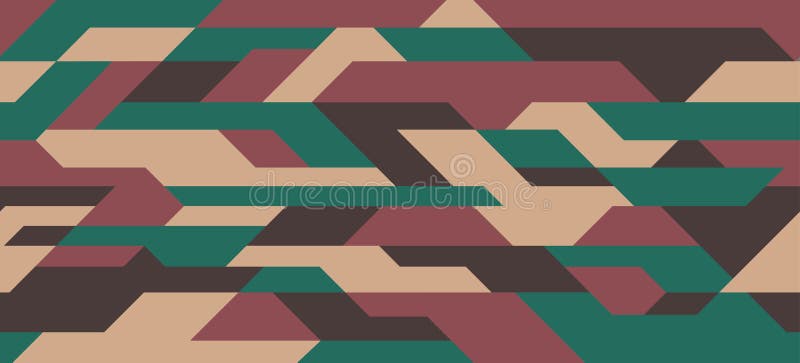 Geometric Futuristic Camouflage Pattern, Abstract Seamless Background ...