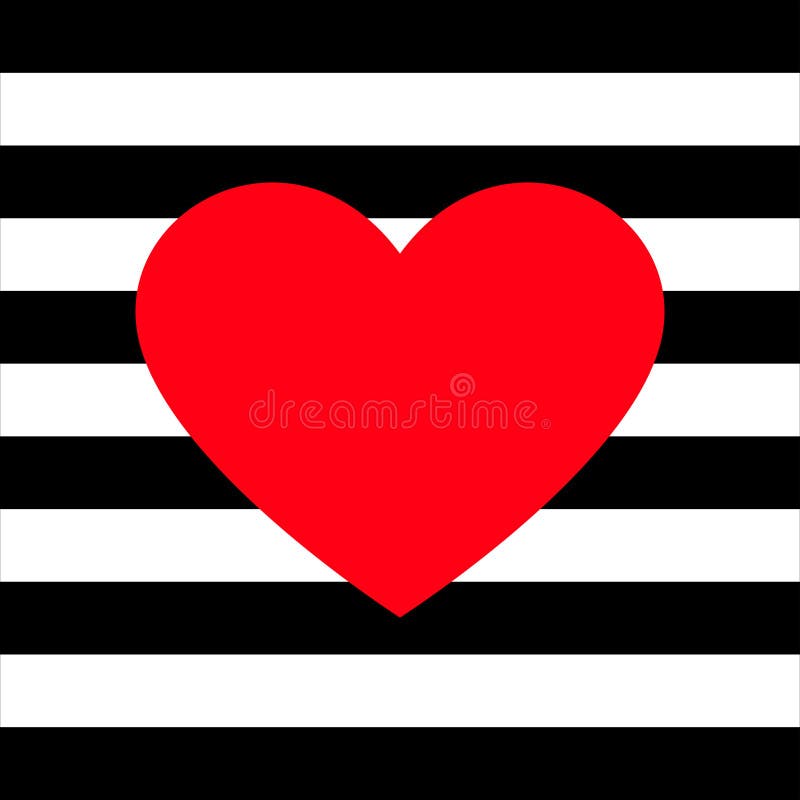 Bold Line with Decorative Hearts Stock Vector - Illustration of cover ...