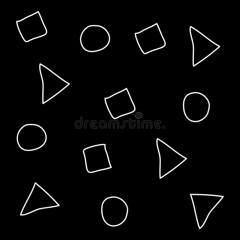 Abstract Circle, Dot, Cube Triangle Pattern Background, Vector Graphic ...