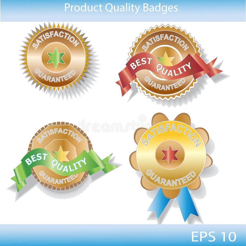 Product Quality Badges and Stickers Stock Vector - Illustration of ...