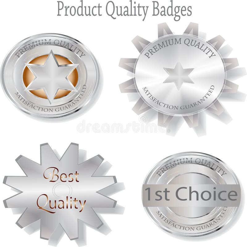 Product Quality Badges and Emblems Stock Vector - Illustration of ...