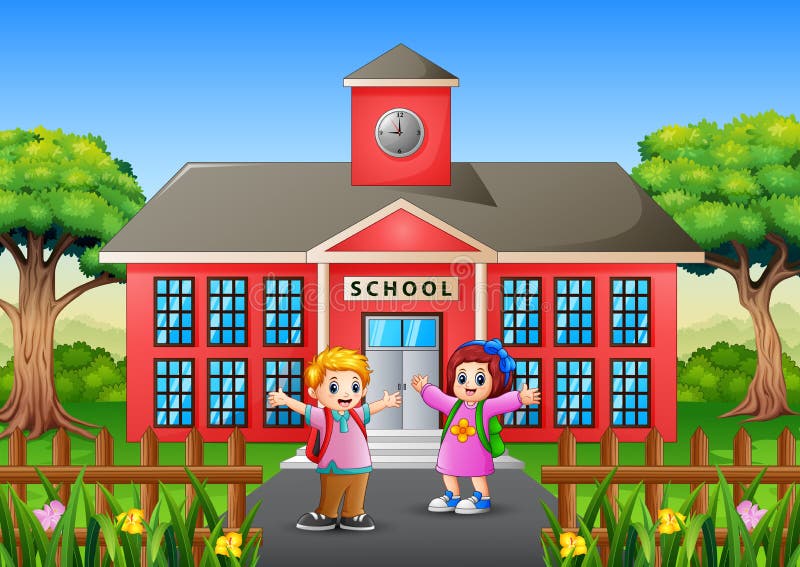 Go to school stock vector. Illustration of family, city - 23192242