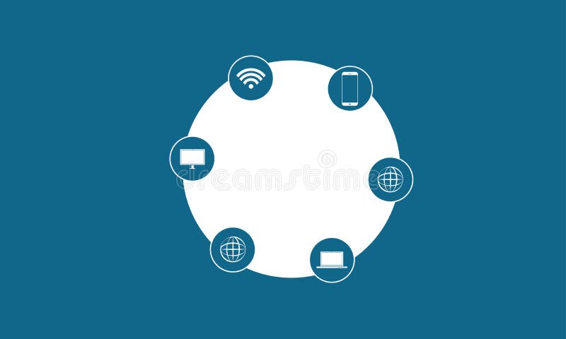 All Electronic Devices are Connected by WiFi Computer, Mobile Laptop ...