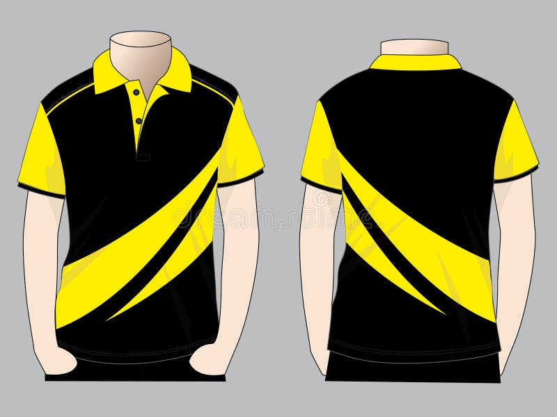 Two Tone Polo Shirt Design Vector with White and Blue Color Stock ...