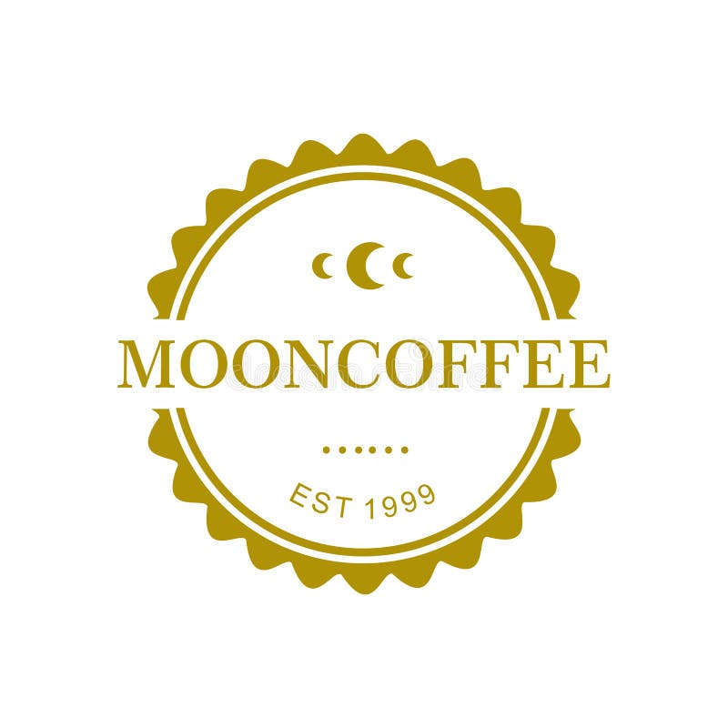 Moon Coffee Vector Illustration Design, Mooncoffee Business Shop Coffee ...