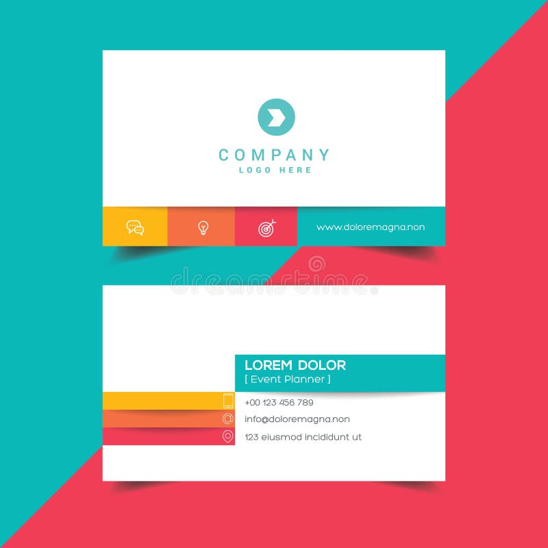 New Creative Business Cards Design Stock Vector - Illustration of ...
