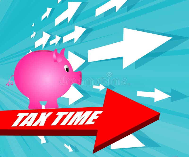 Tax Time Concept Illustration Image Stock Illustration - Illustration ...
