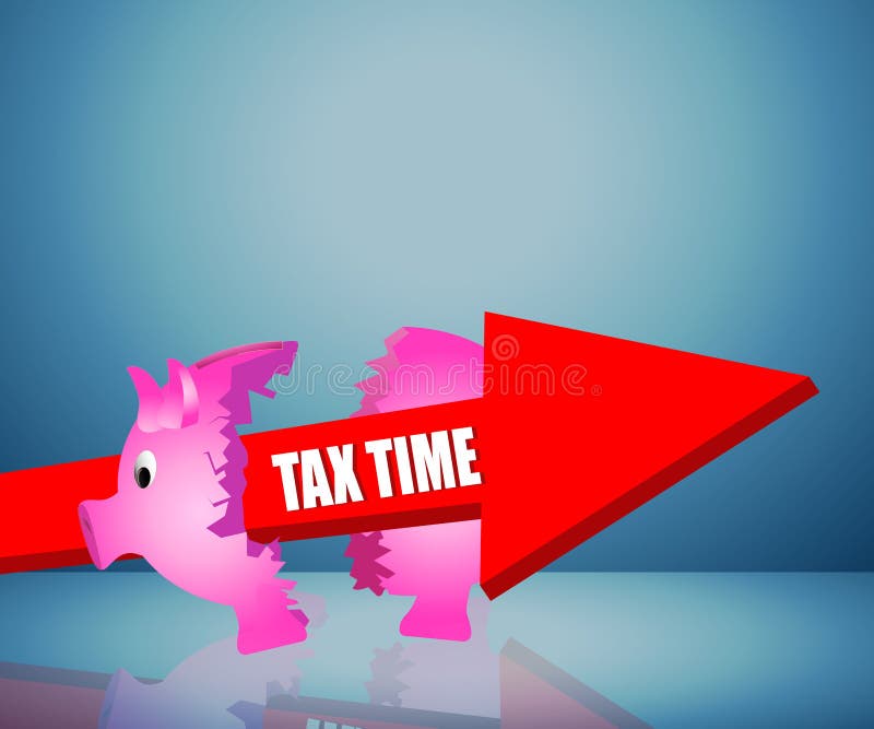 Tax Time Concept Illustration Image Stock Illustration - Illustration ...