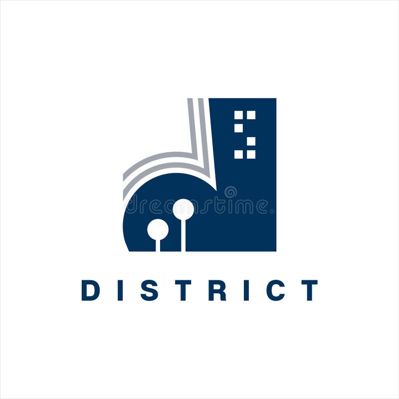 Simple Town Building and Property Illustration Stock Vector ...