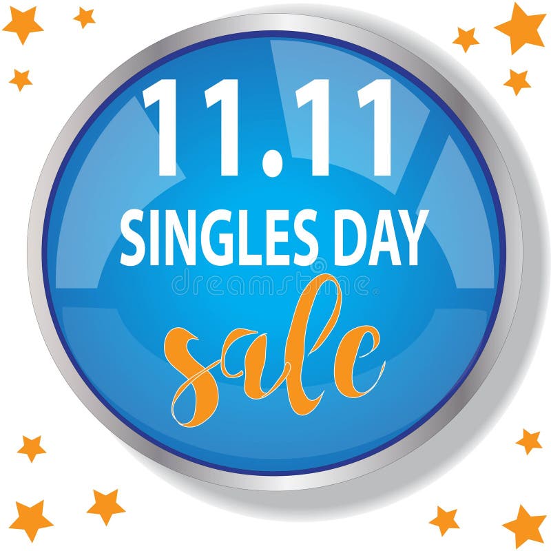 National Singles Day Sign stock vector. Illustration of isolated ...
