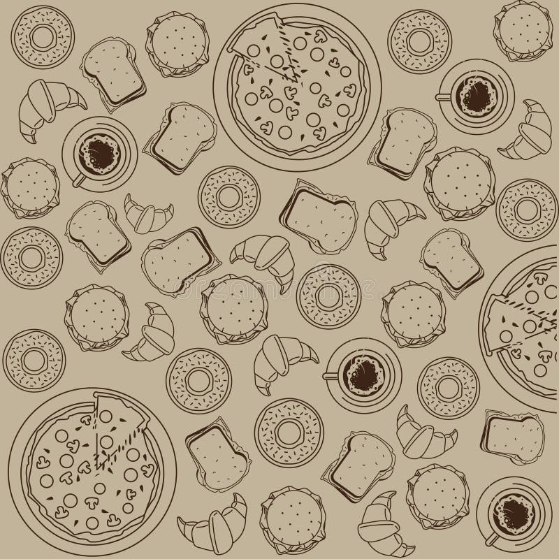 Food Background texture. stock vector. Illustration of seamless - 162637348