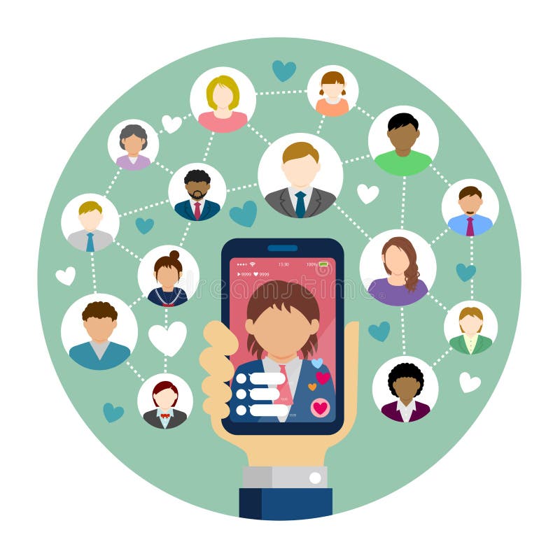 Sns App Stock Illustrations – 352 Sns App Stock Illustrations, Vectors ...